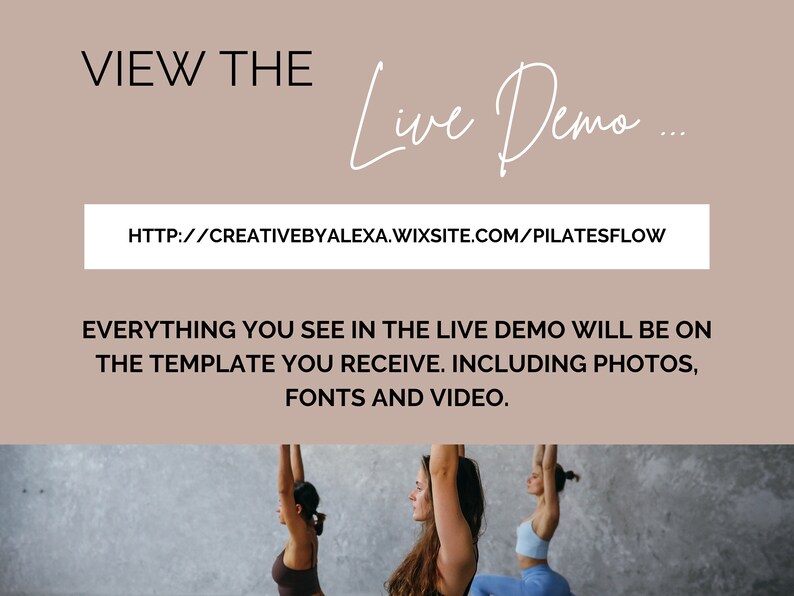 Wix Website Template | Yoga & Fitness Studio Design, SEO Optimized Wix ...