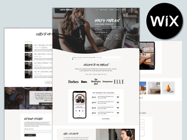 Custom WOLFY PODCAST Wix Website Template Professional Podcasting ... Custom WOLFY PODCAST Wix Website Template Professional Podcasting ...