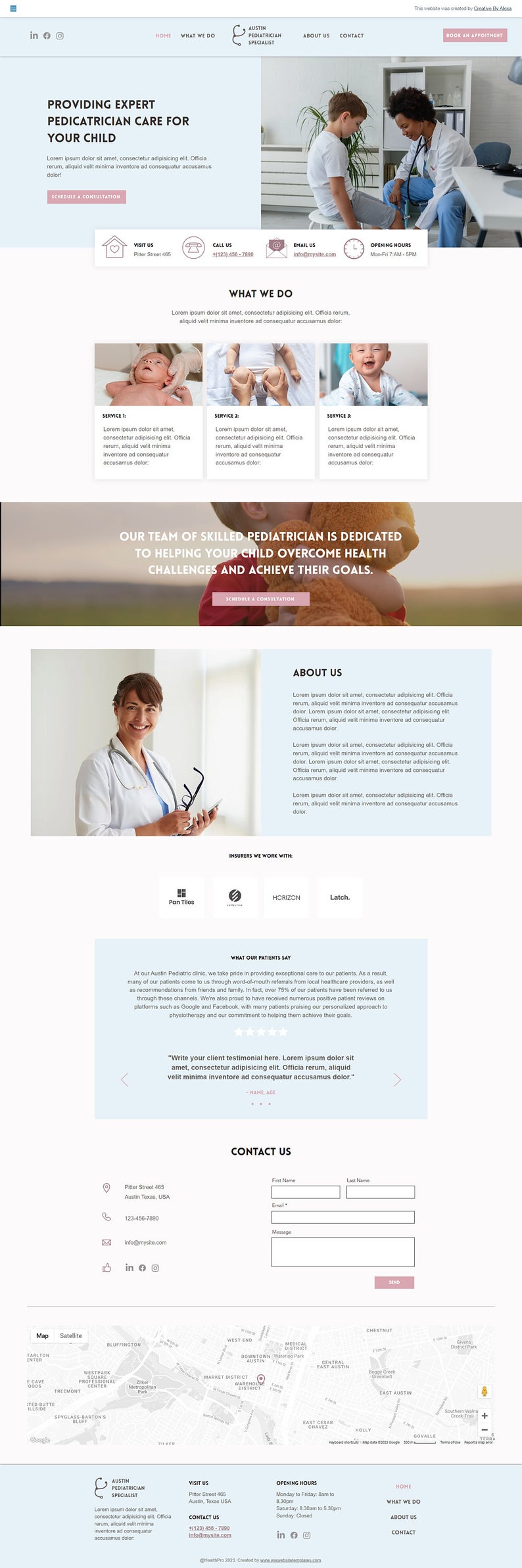 Wix Medical Website Template | Doctor & Therapist Template, Health Care ...