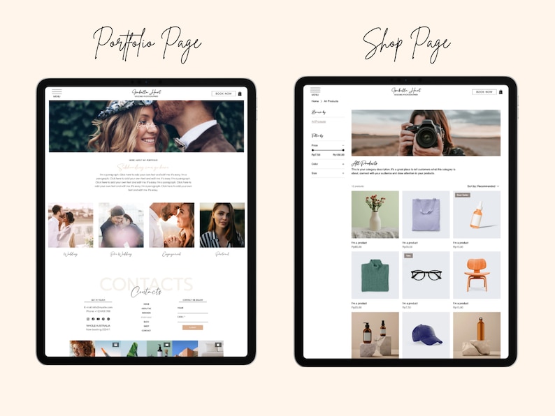 Professional Wix Photography Website Template | Portfolio & Shop | Wix ...