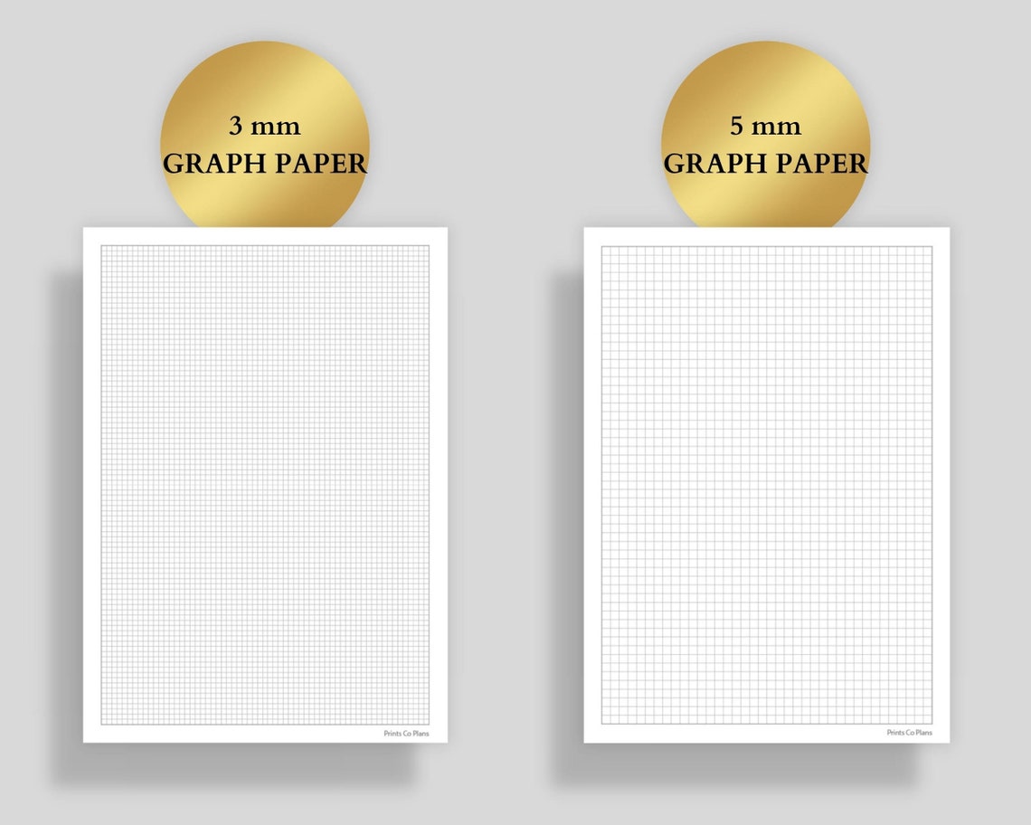 Printable Graph Paper Bundle / Graph Grid Paper / A5 Graph Paper / A4 ...