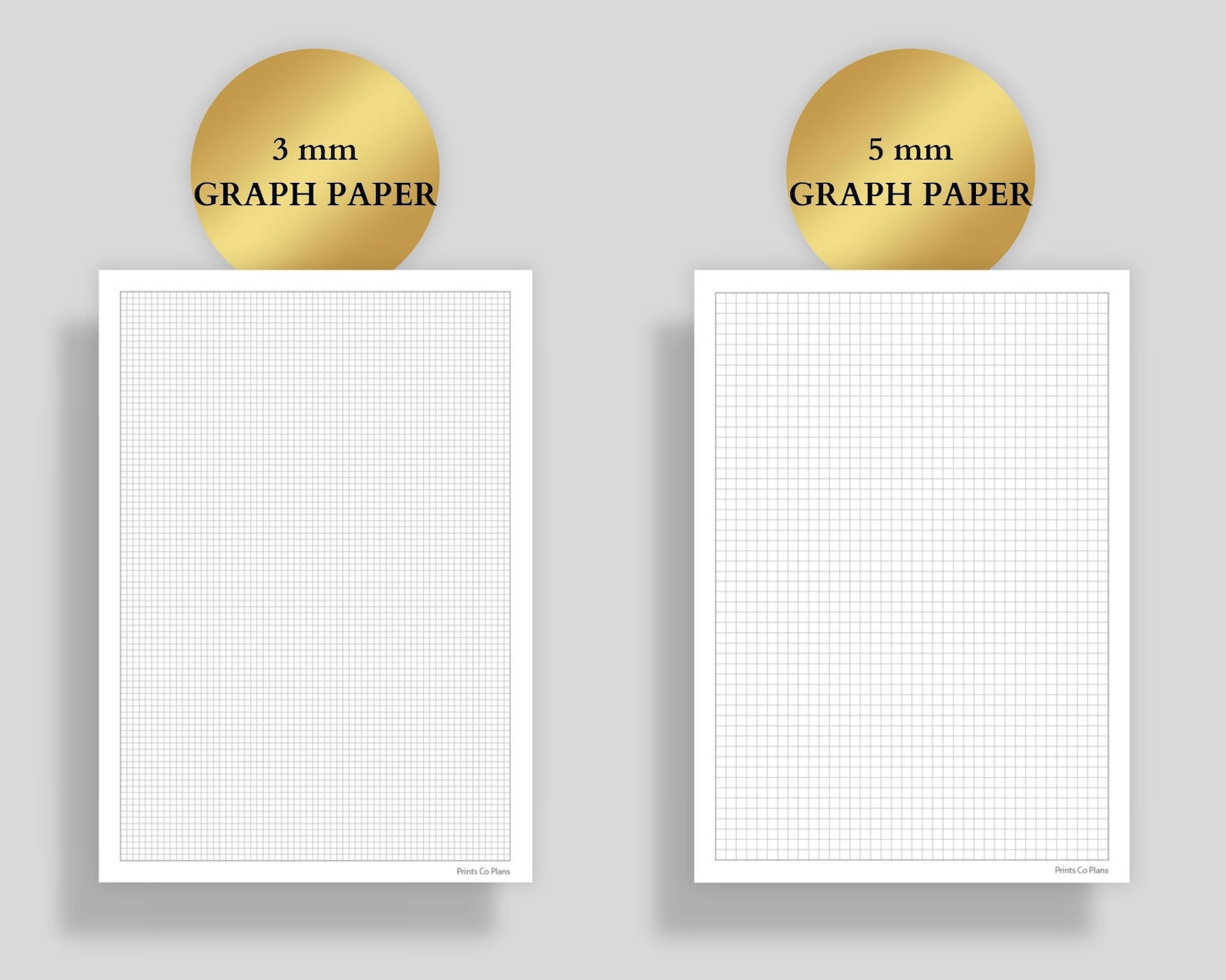 Printable Graph Paper Bundle / Graph Grid Paper / A5 Graph Paper / A4 ...
