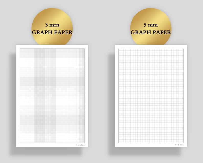 Printable Graph Paper Bundle Graph Grid Paper A5 Graph Etsy