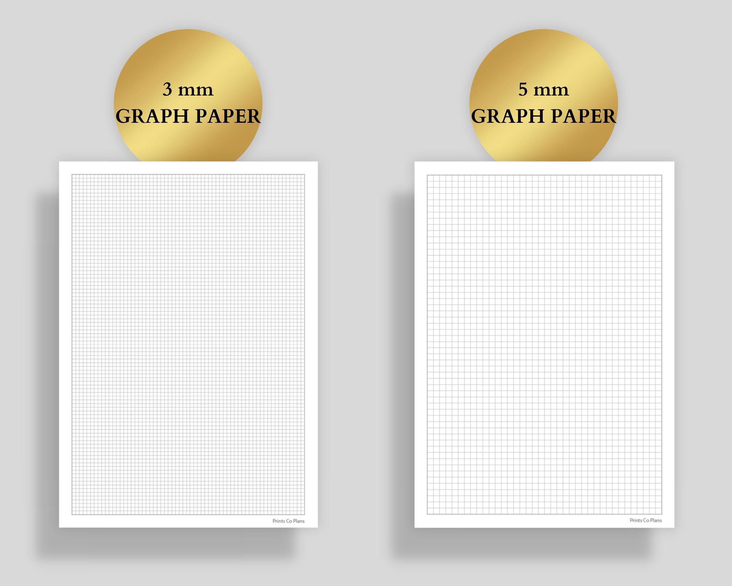 Printable Graph Paper Bundle / Graph Grid Paper / A5 Graph Paper / A4 ...