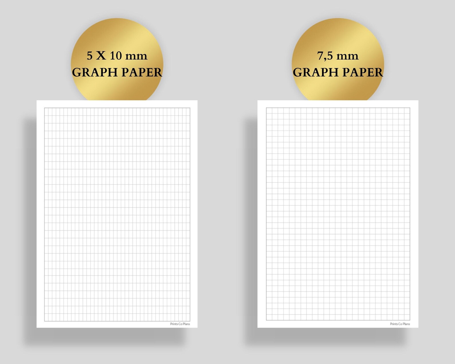 Printable Graph Paper Bundle / Graph Grid Paper / A5 Graph Paper / A4 ...