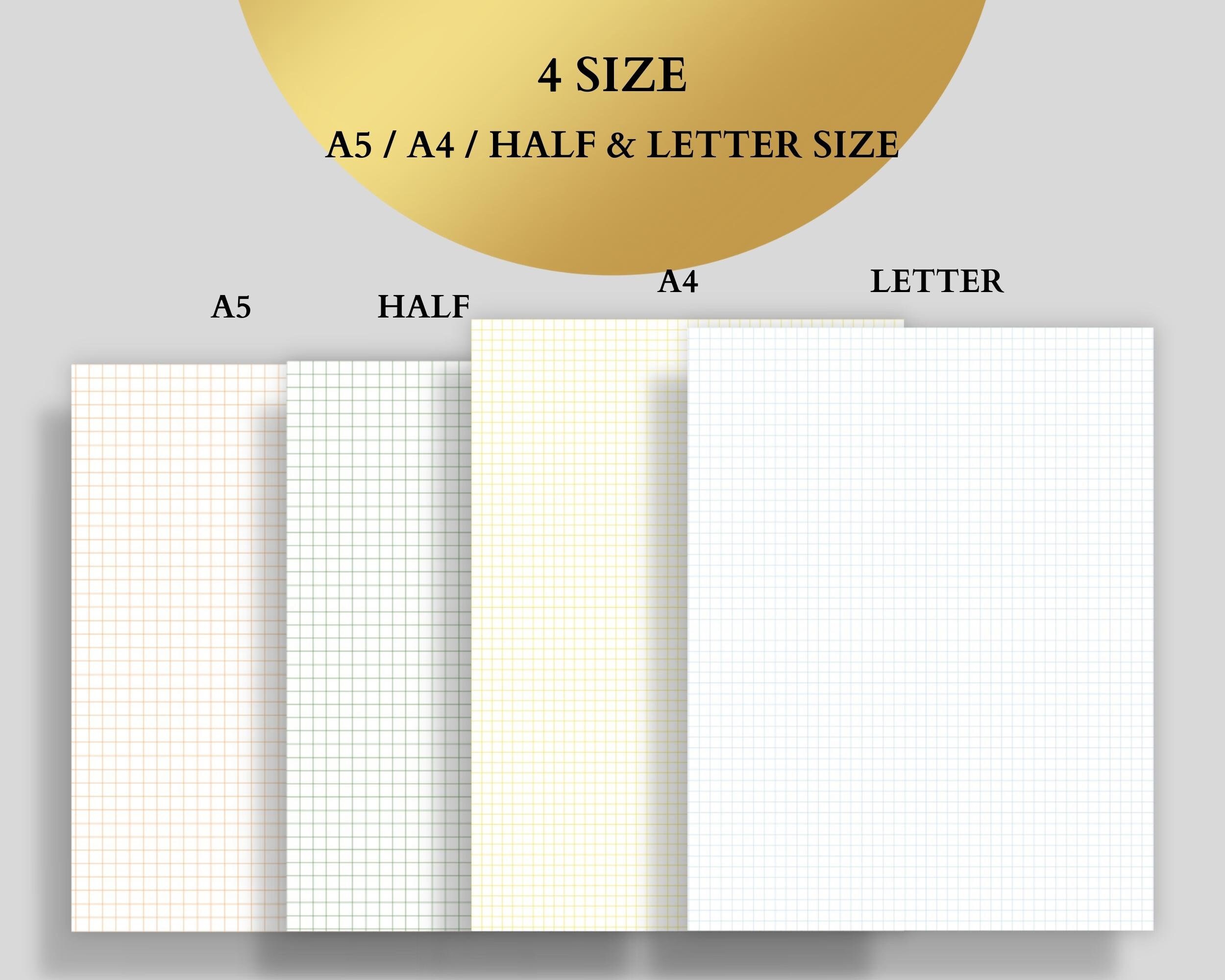 Colorful Graph Paper Bundle / Graph Grid Paper / Printable Graph Paper ...