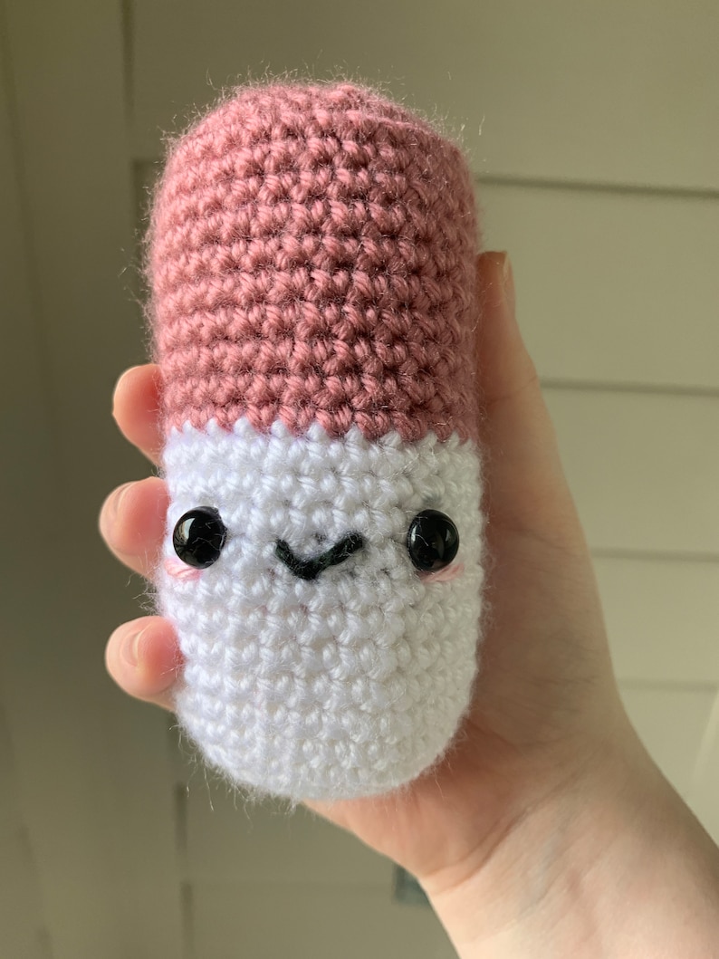 Chill Pill, Crochet Amigurumi, Finished Product - Etsy