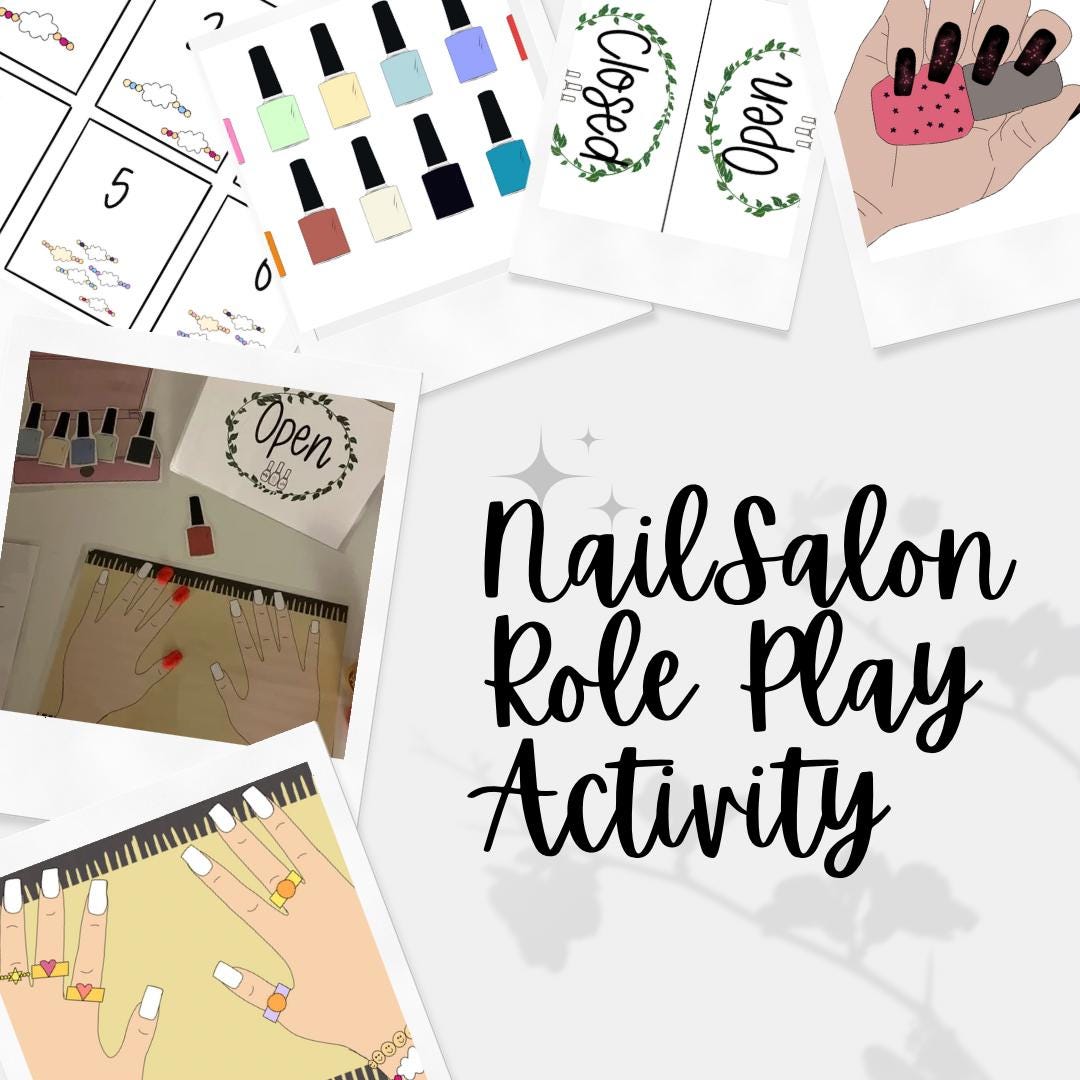 Printable Nail Salon Role Play Activity - Etsy