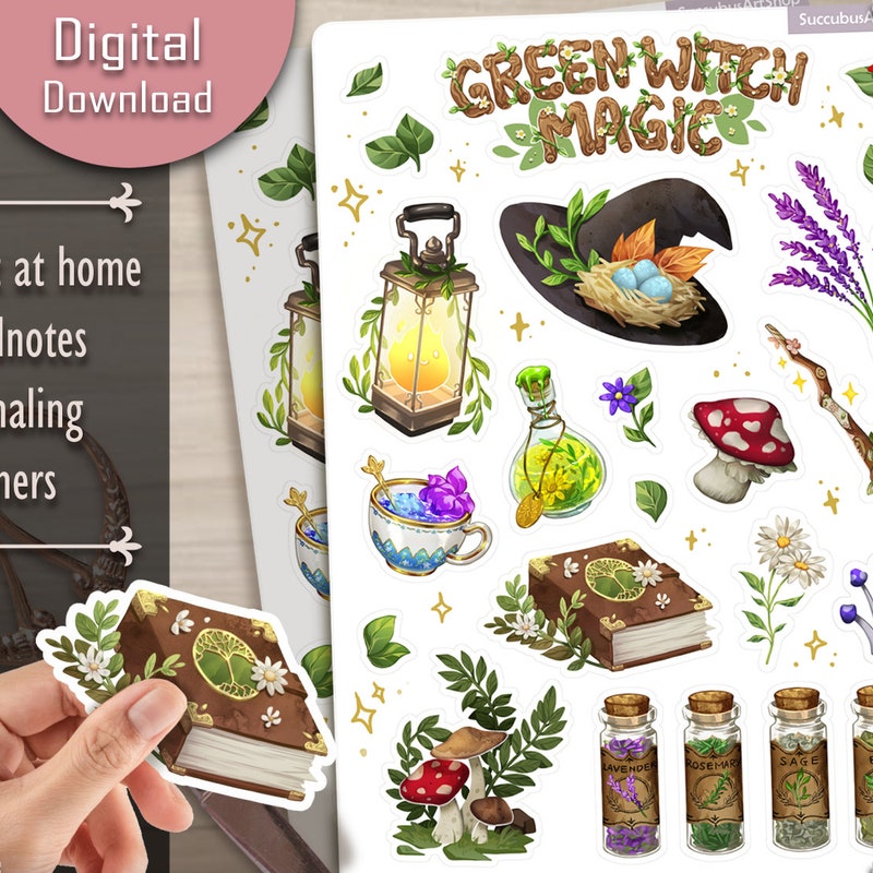 Witch Stickers - Etsy