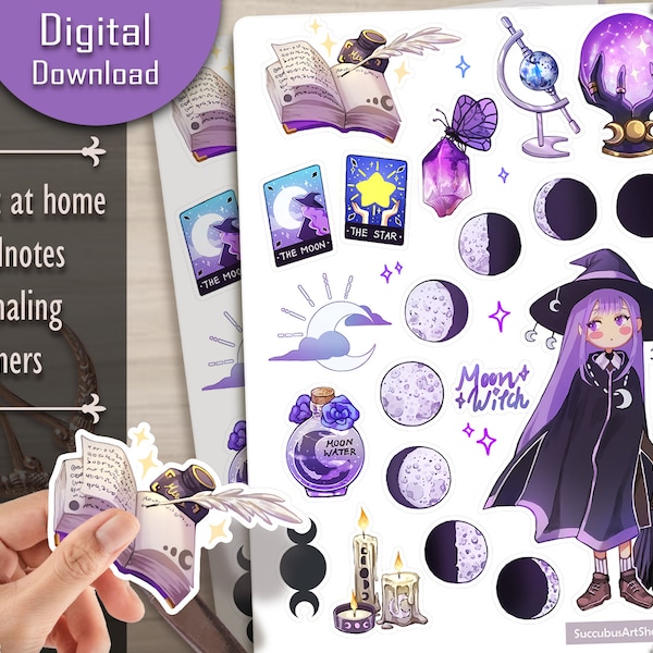 Witch Stickers - Etsy