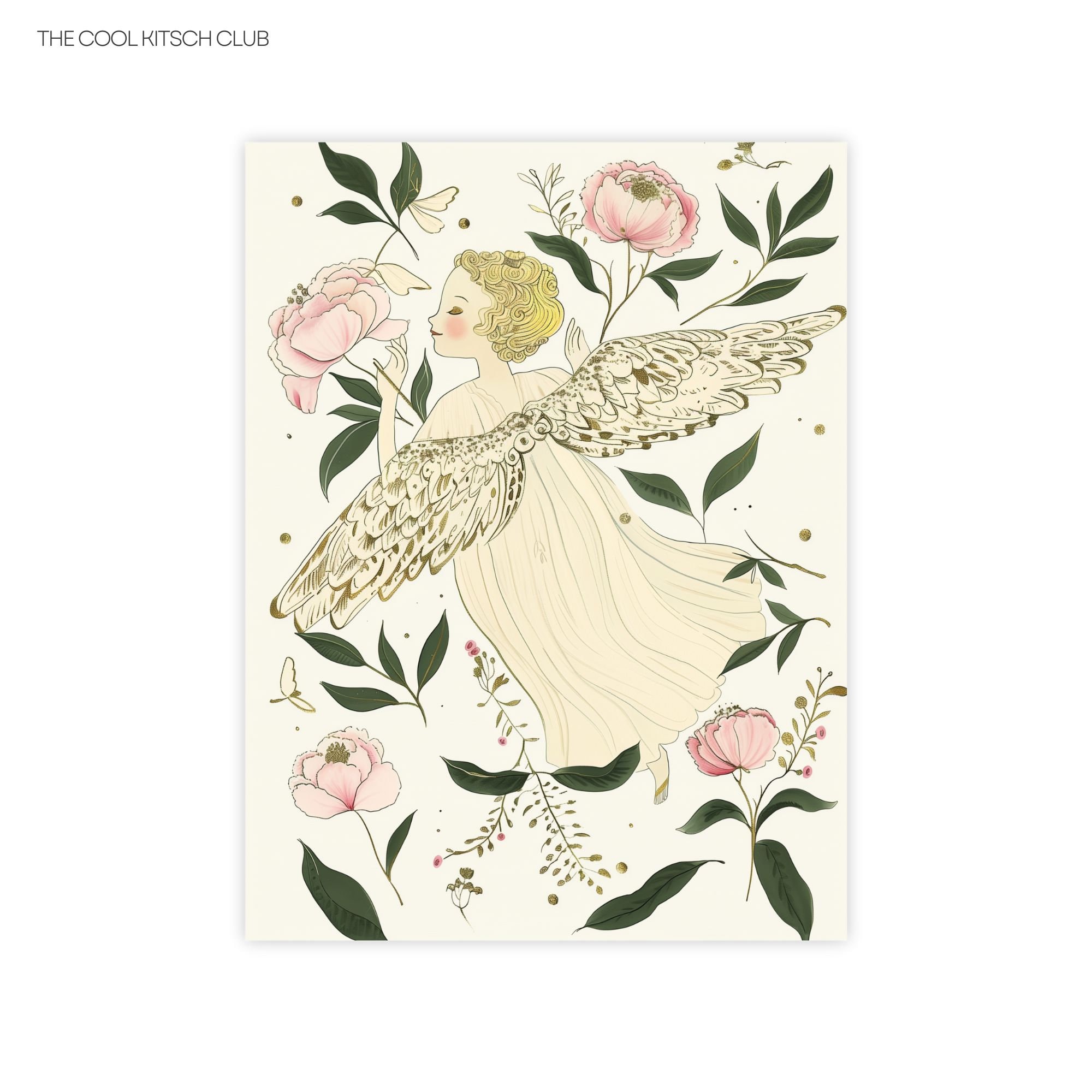 Christian Coquette Angel Poster PNG Preppy Coquette Angelcore Wall Art ...