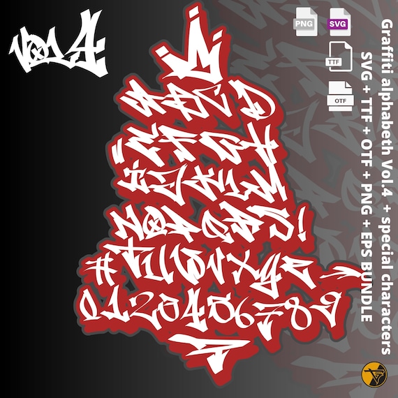 Graffiti Urban Bubble Letters Alphabet Font Svg Png Digital Etsy