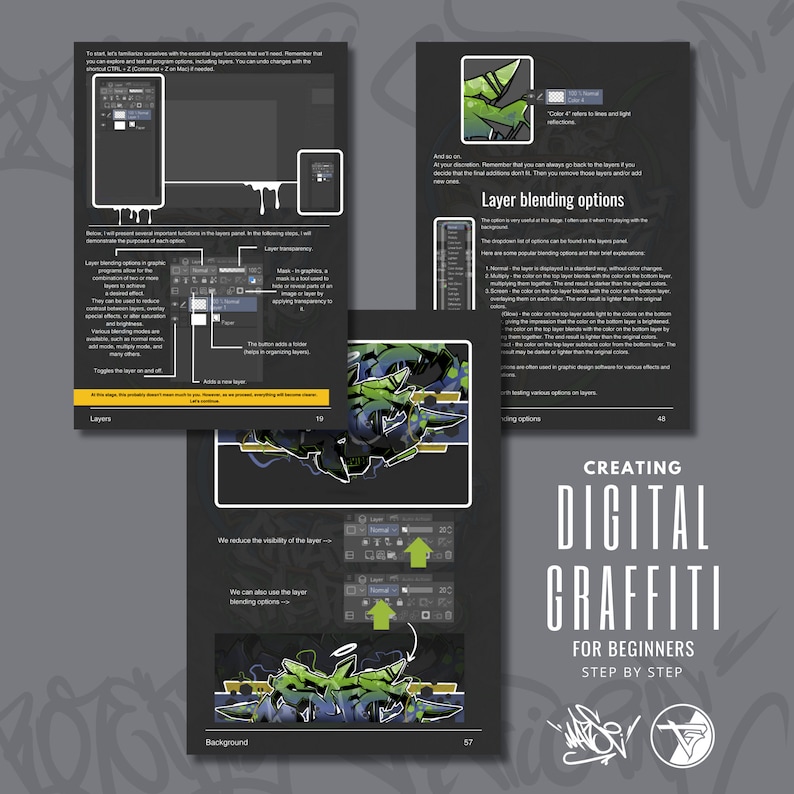 Creating Digital Graffiti for Beginners Step by Step on PC/MAC Pdf ...