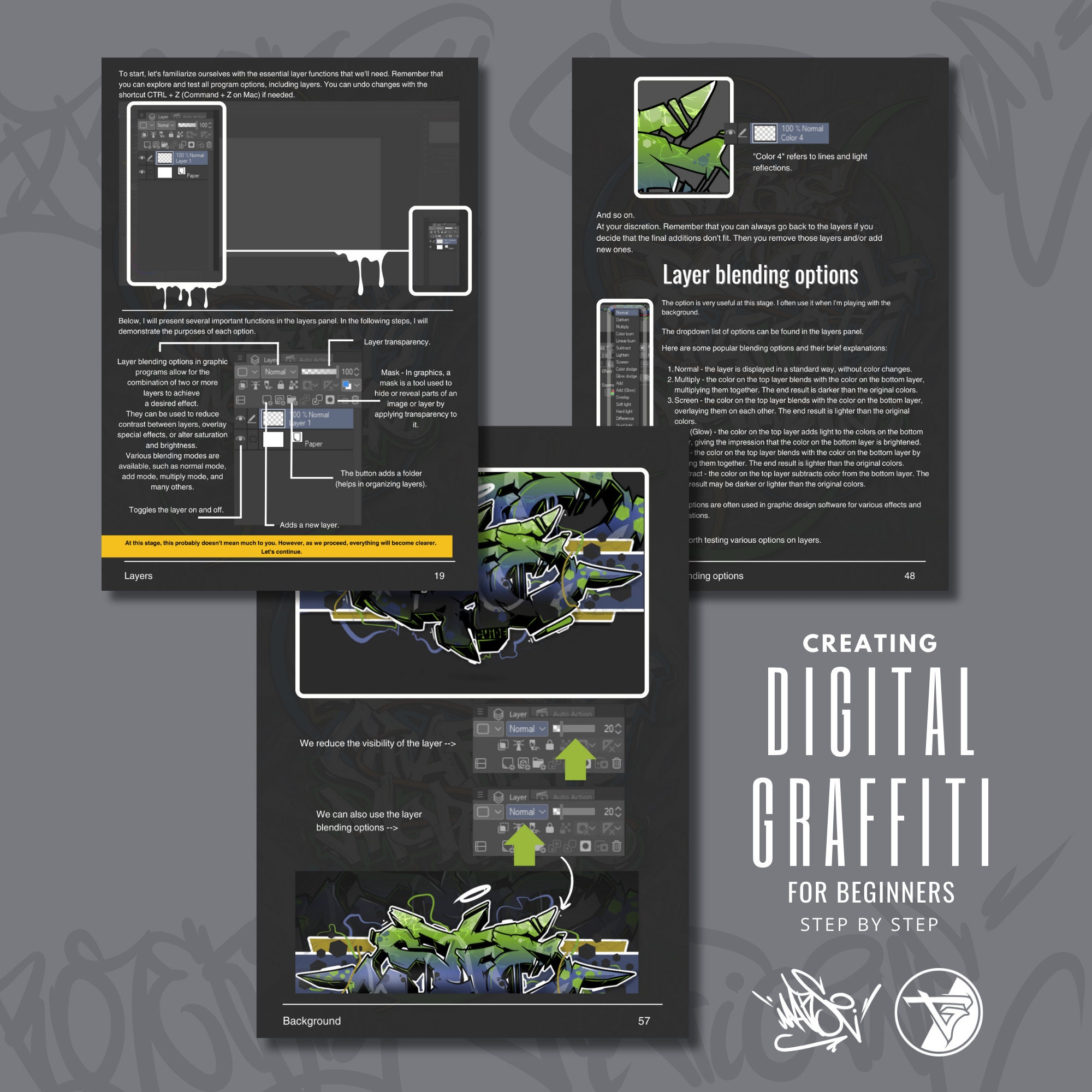 Creating Digital Graffiti for Beginners Step by Step on PC/MAC Pdf ...