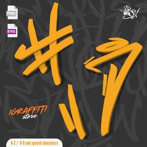 Graffiti 3D Yellow Font Png/svg,graffiti-style Font,graffiti Font ...