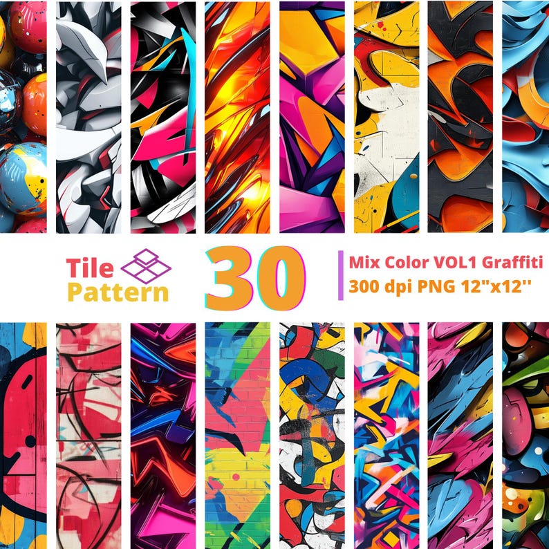 30 Seamless Color Mix 1 Pattern Tiles PNG – High-resolution 12x12 ...