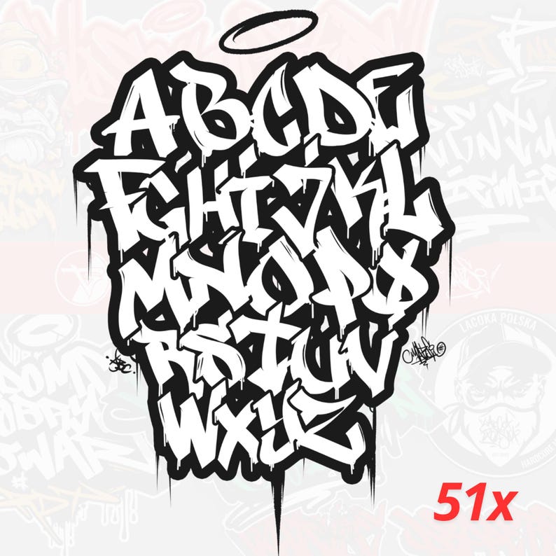 Temperament Font VOL.1 – Graffiti Brush Set for Procreate (51 Brushes ...
