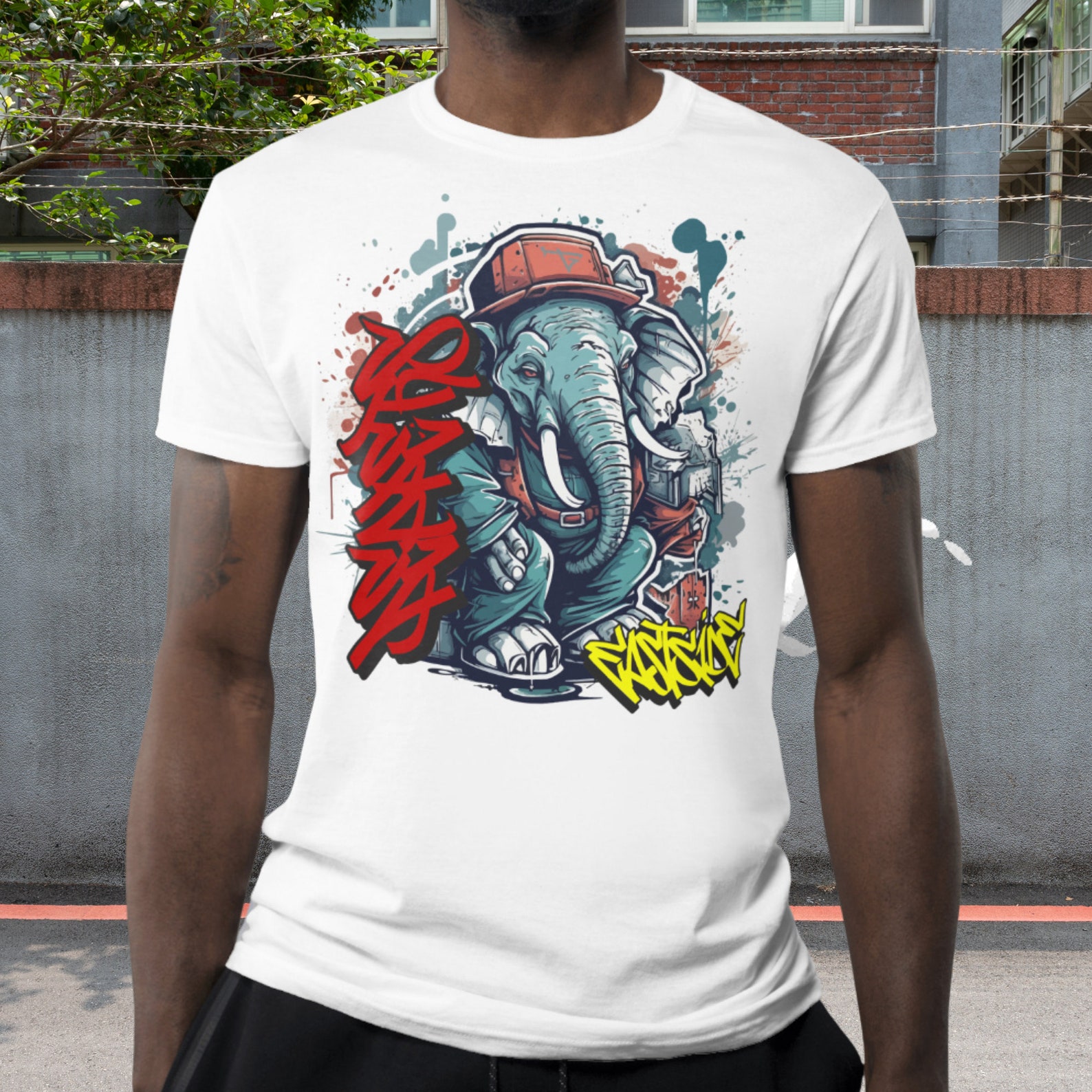 Urban Sublimation Design,animal Clipart With Splashes of Color ...