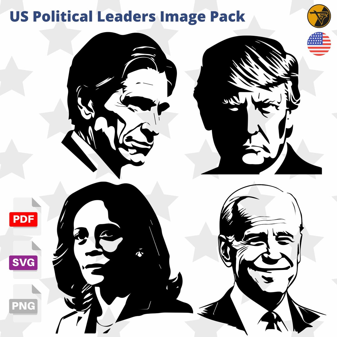 Political Leaders Image Pack SVG/PNG Biden/harris/trump/blinken - Etsy