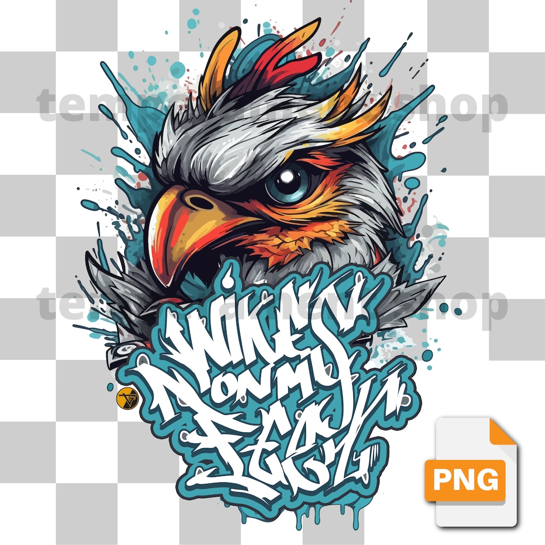 Urban Sublimation Design,animal Clipart With Splashes of Color ...
