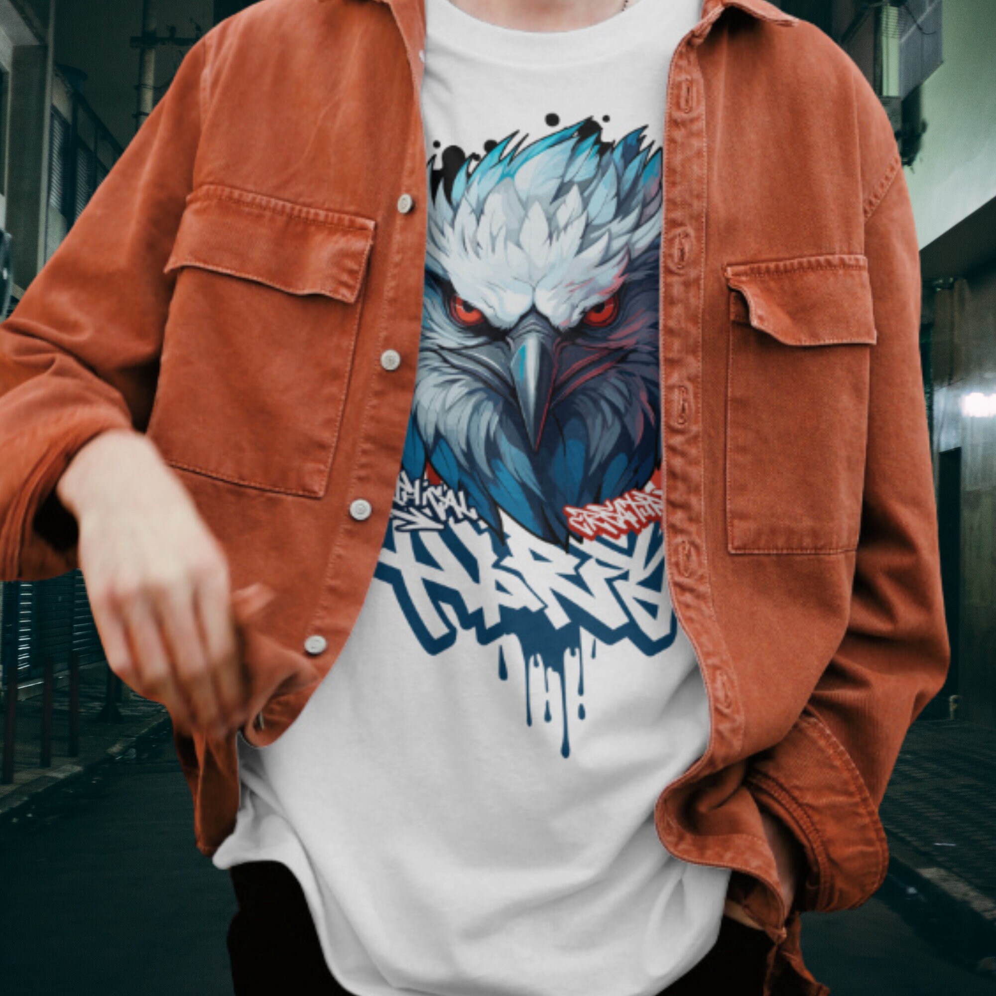 Urban Sublimation Design,animal Clipart With Splashes of Color ...