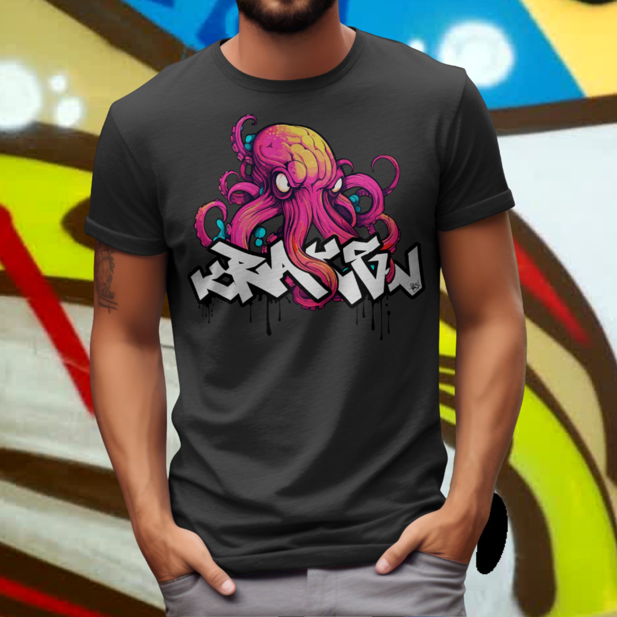 Urban Sublimation Design,animal Clipart With Splashes of Color ...