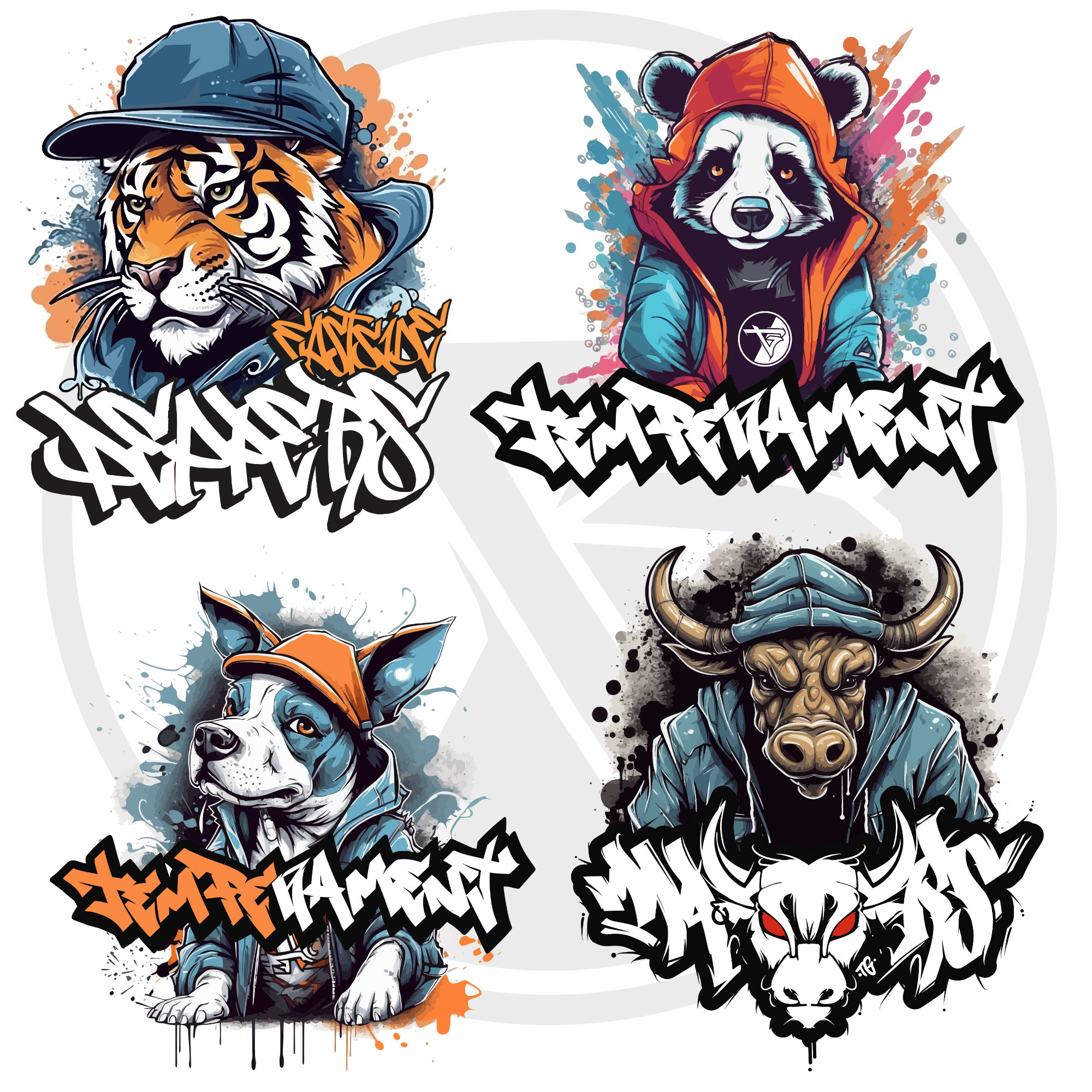 Graffiti Clipart,graffiti Animals,graffiti Sticker Png,graffiti Svg,hip ...