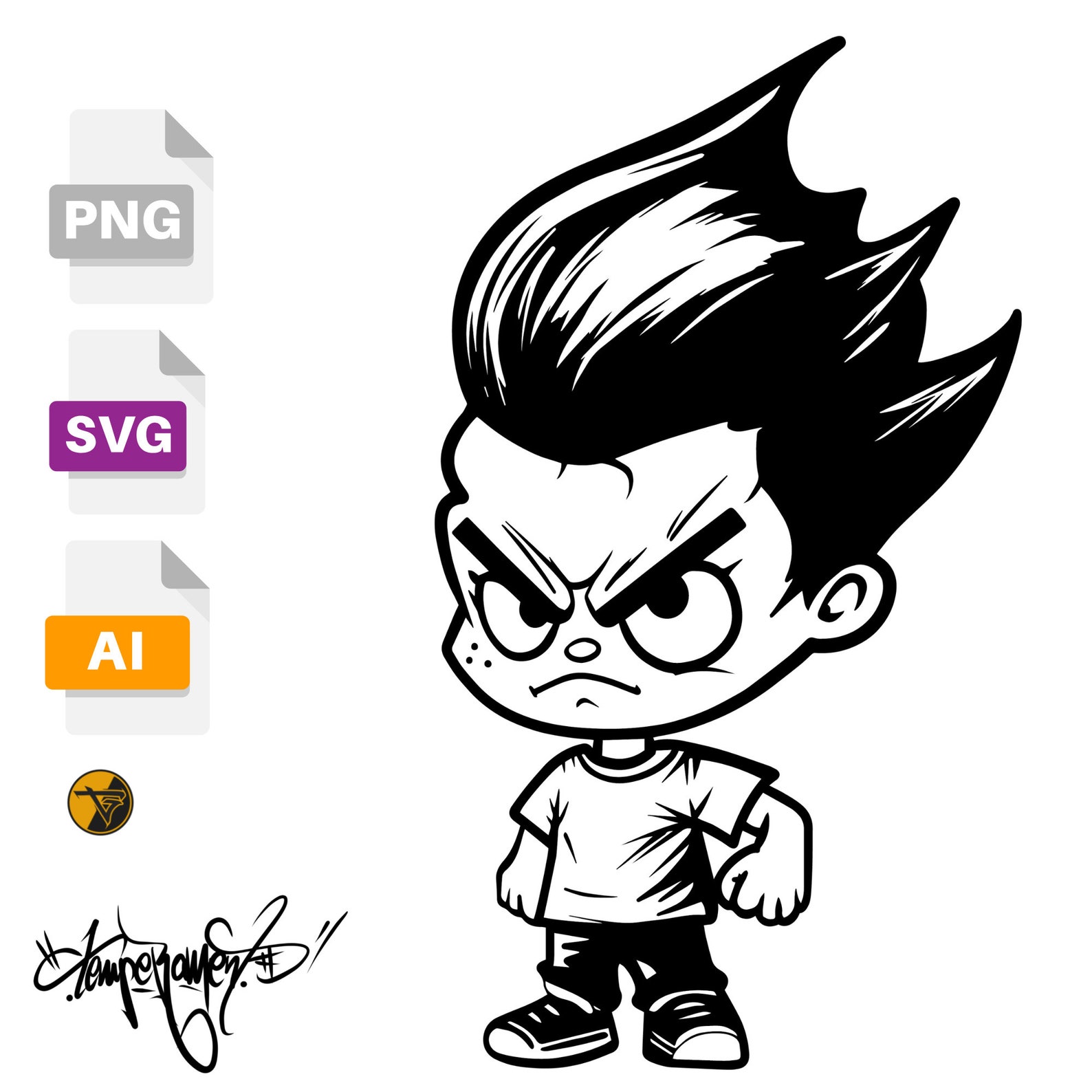 Gaming Characters SVG Bundle - Mascot Logo Graphics and Shirt Design ...