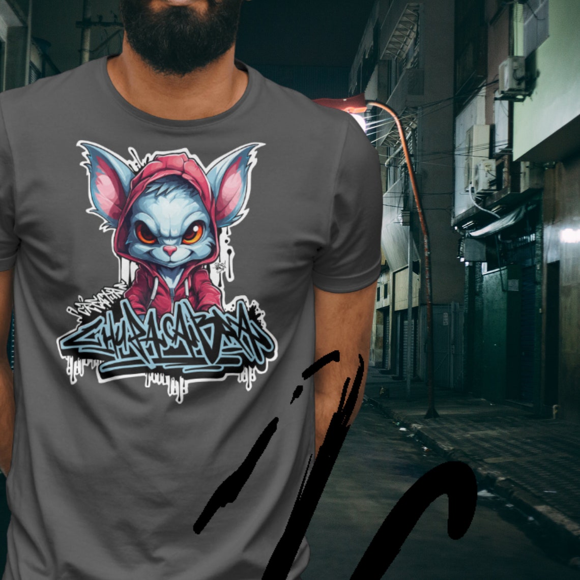 Urban Sublimation Design,animal Clipart With Splashes of Color ...