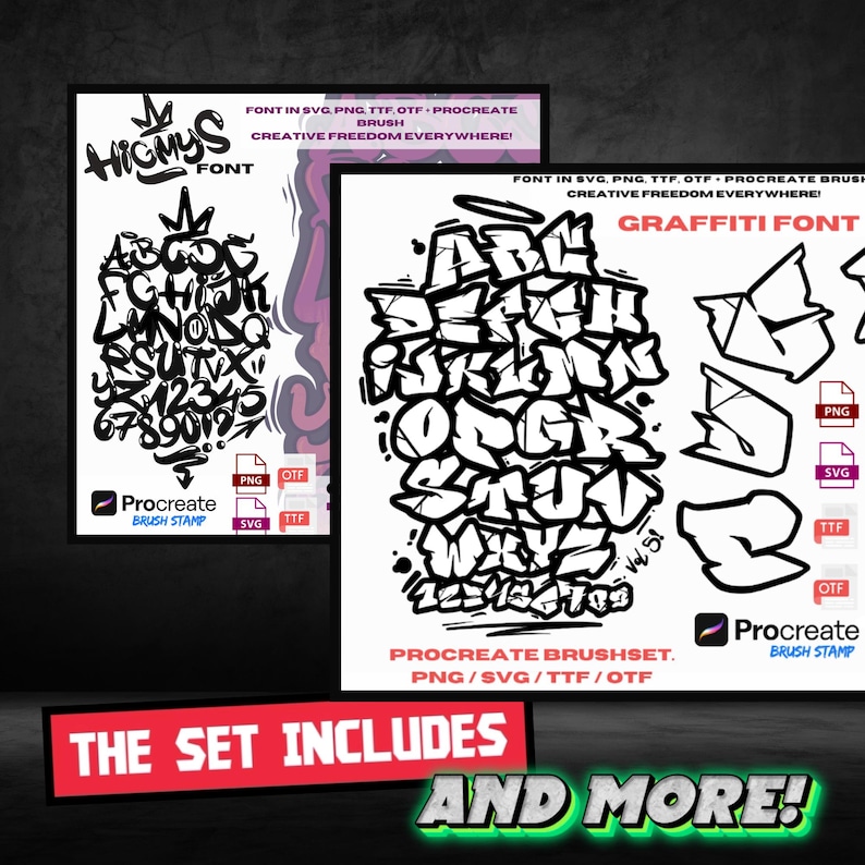 Saga des scripts graffiti 2025 | Plus de 2 200 fichiers : TTF ...