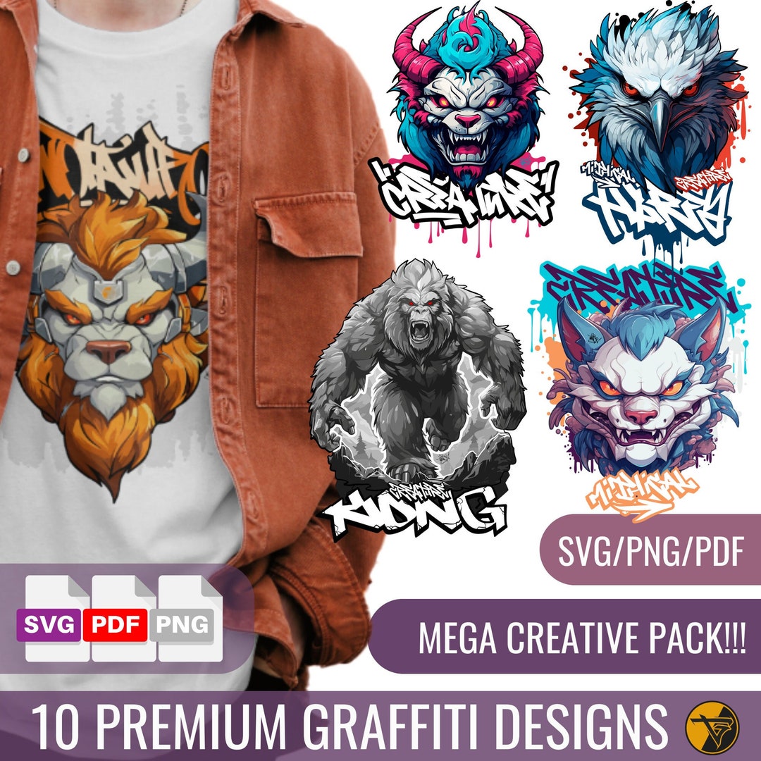 Graffiti Clipart,rap Monster,graffiti Sticker Png,graffiti Svg,hip Hop ...