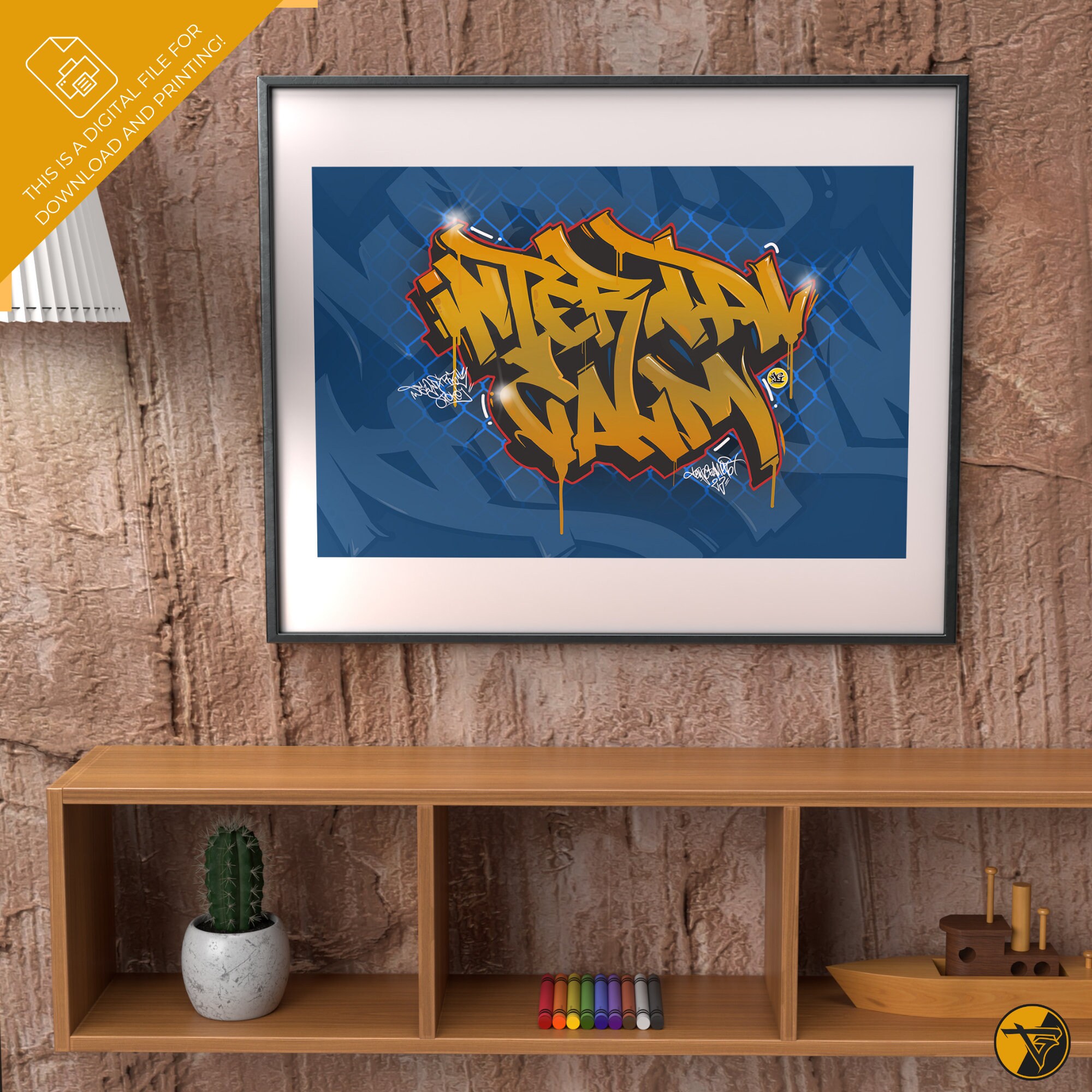 Hand-crafted Graffiti Designs for Digital Download and Printing Art ...