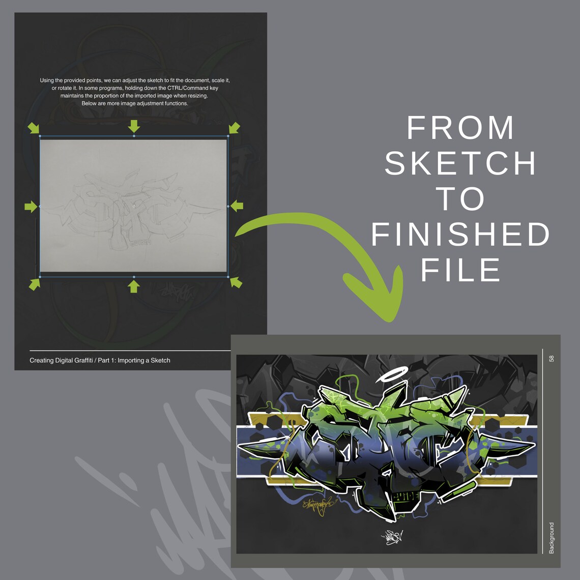 Creating Digital Graffiti for Beginners Step by Step on PC/MAC Pdf ...