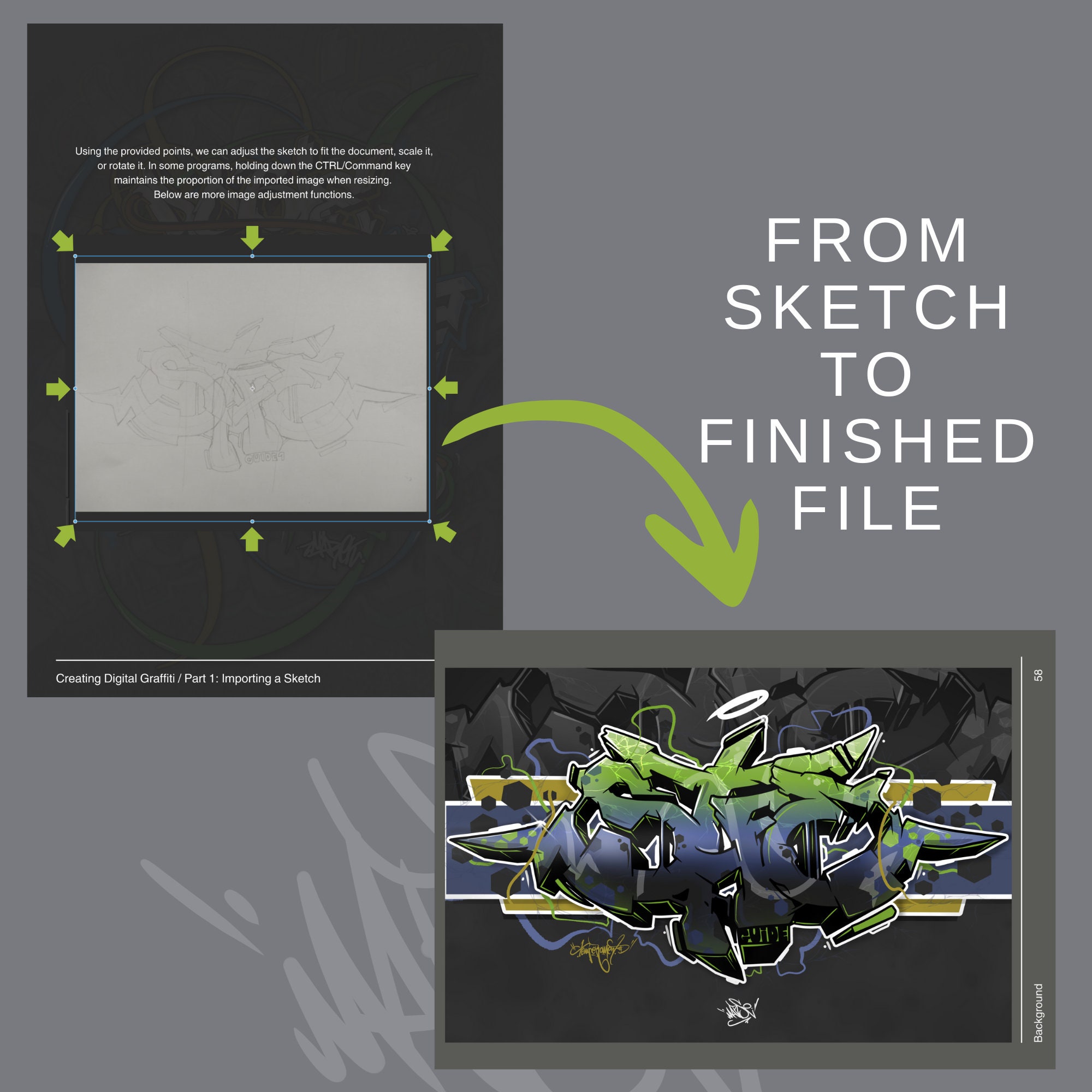 Creating Digital Graffiti for Beginners Step by Step on PC/MAC Pdf ...