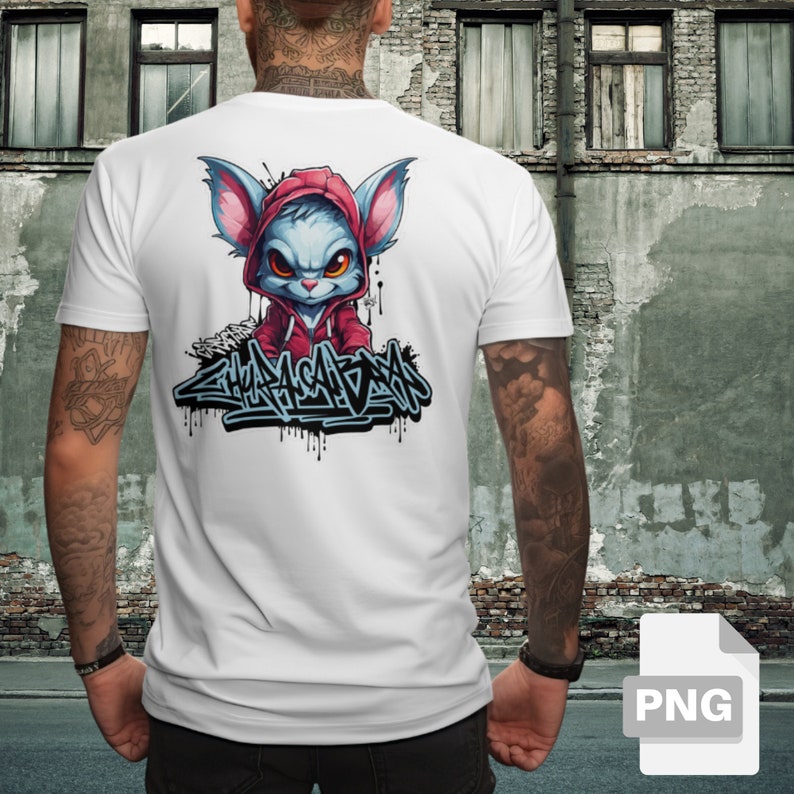 Urban Sublimation Design,animal Clipart With Splashes of Color ...