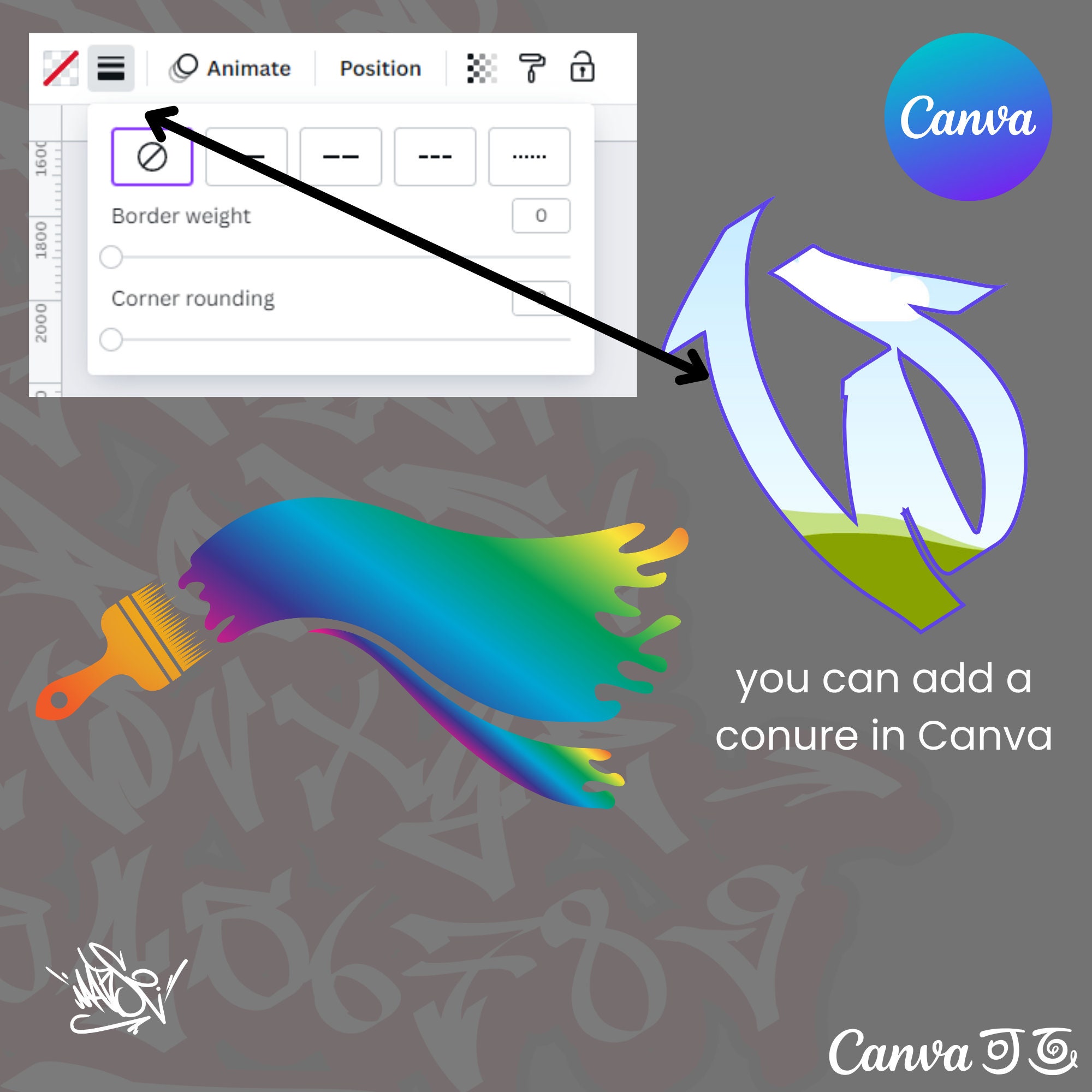 Tagging Canva,streetstyle Canva,frame Canva Template,canva Graffiti ...