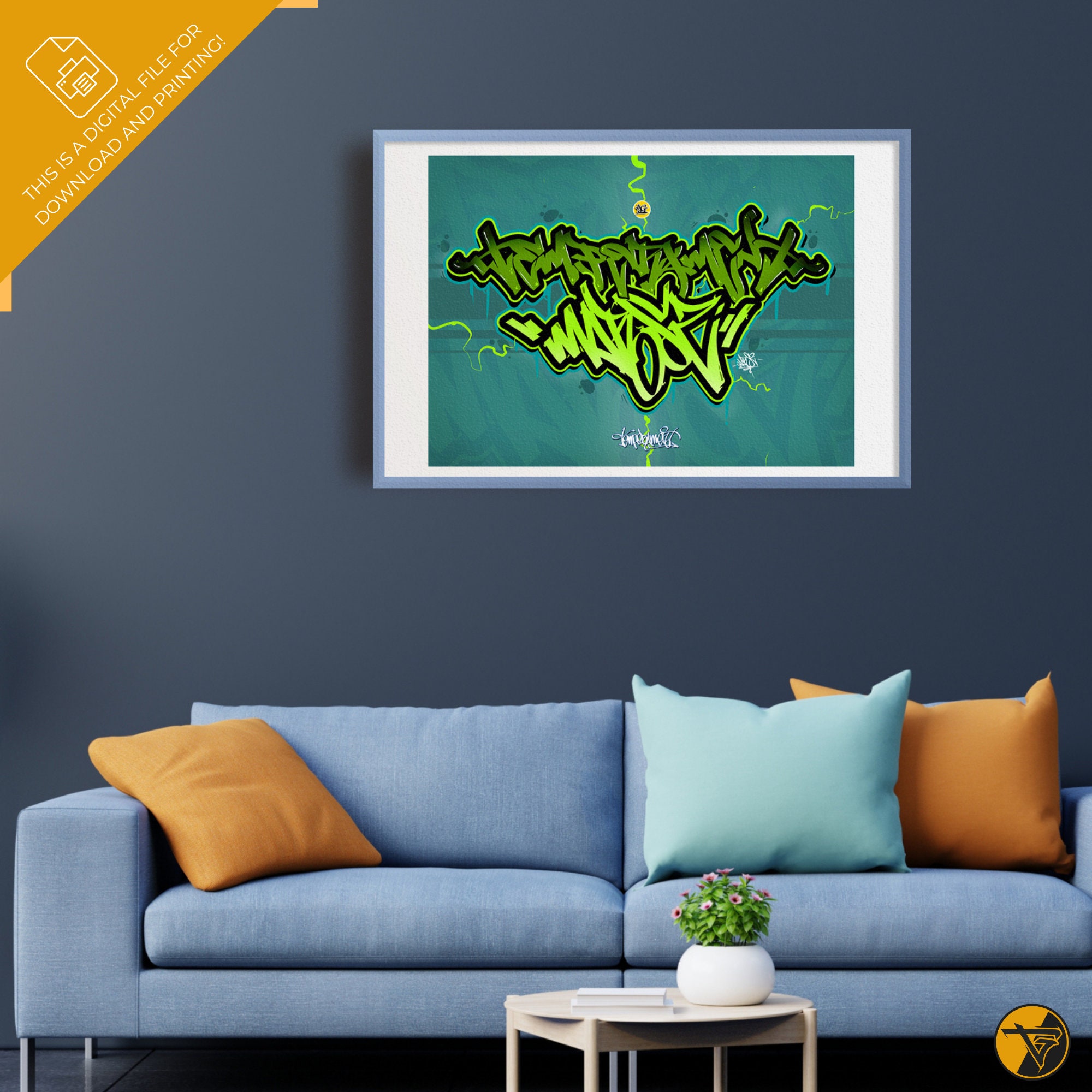 Hand-crafted Graffiti Designs for Digital Download and Printing Art ...