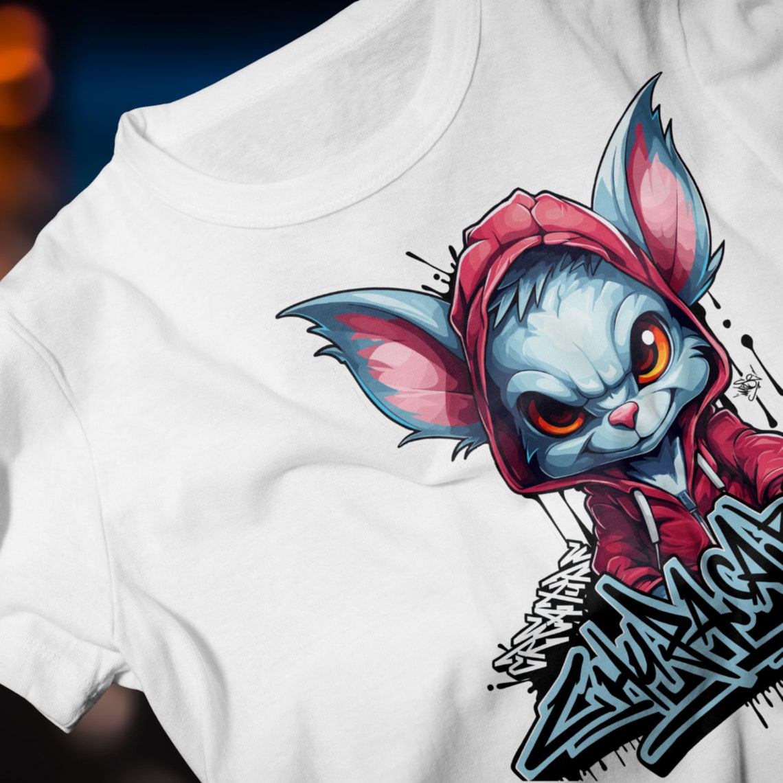 Urban Sublimation Design,animal Clipart With Splashes of Color ...