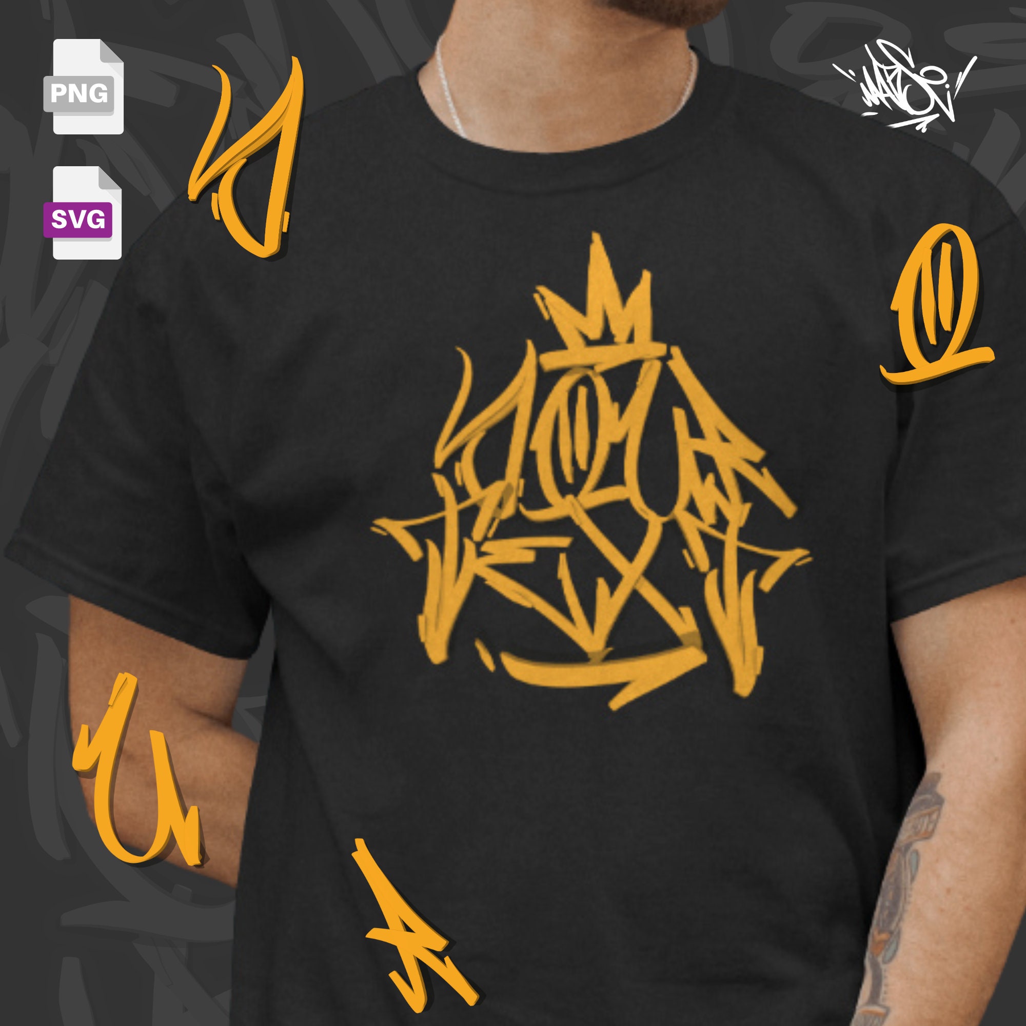 Graffiti 3D Yellow Font Png/svg,graffiti-style Font,graffiti Font ...