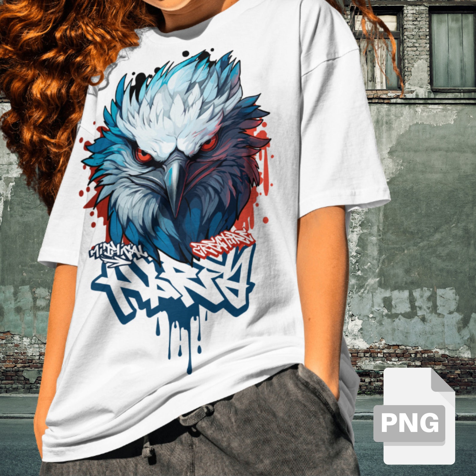 Urban Sublimation Design,animal Clipart With Splashes of Color ...