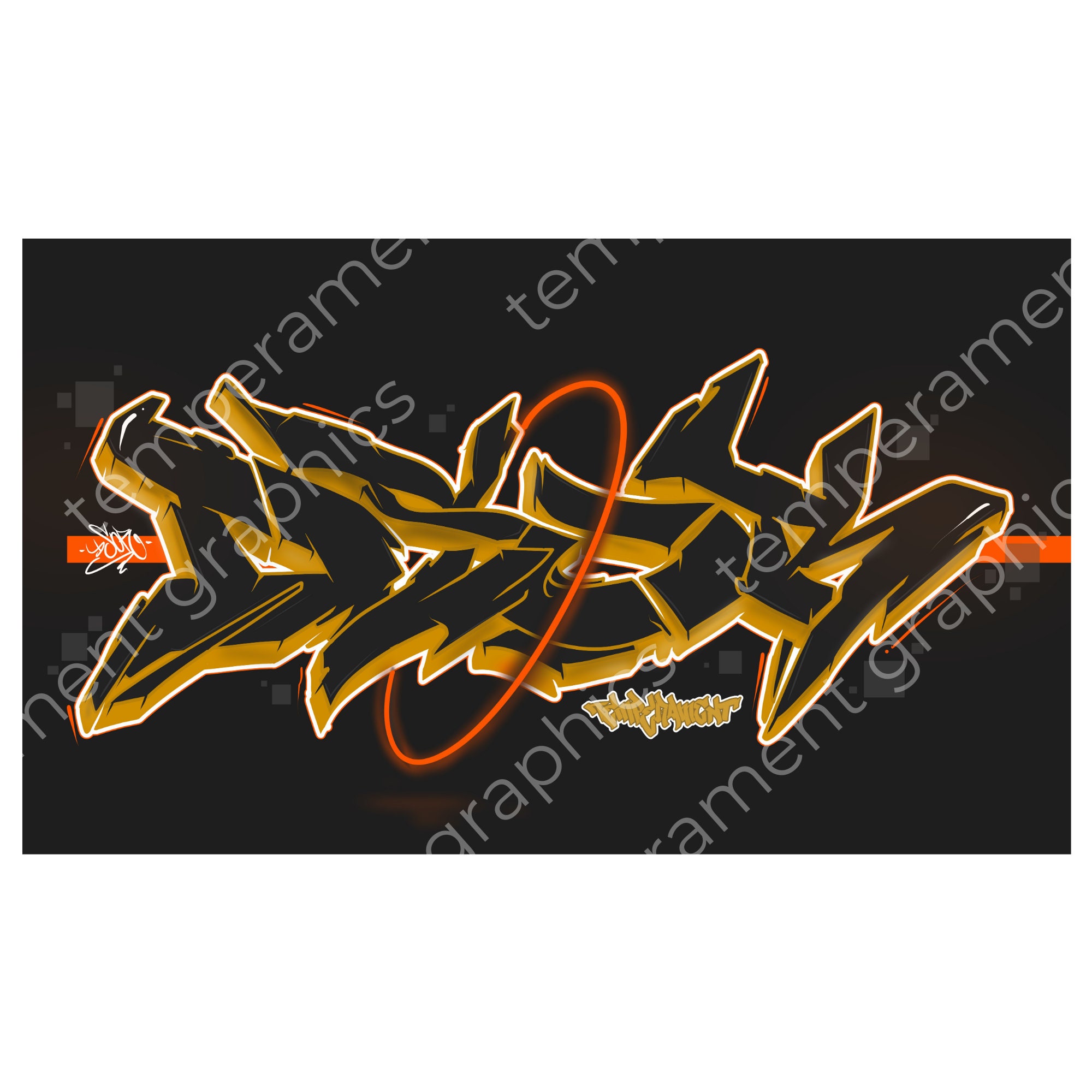 Hand-crafted Graffiti Designs for Digital Download and Printing Art ...