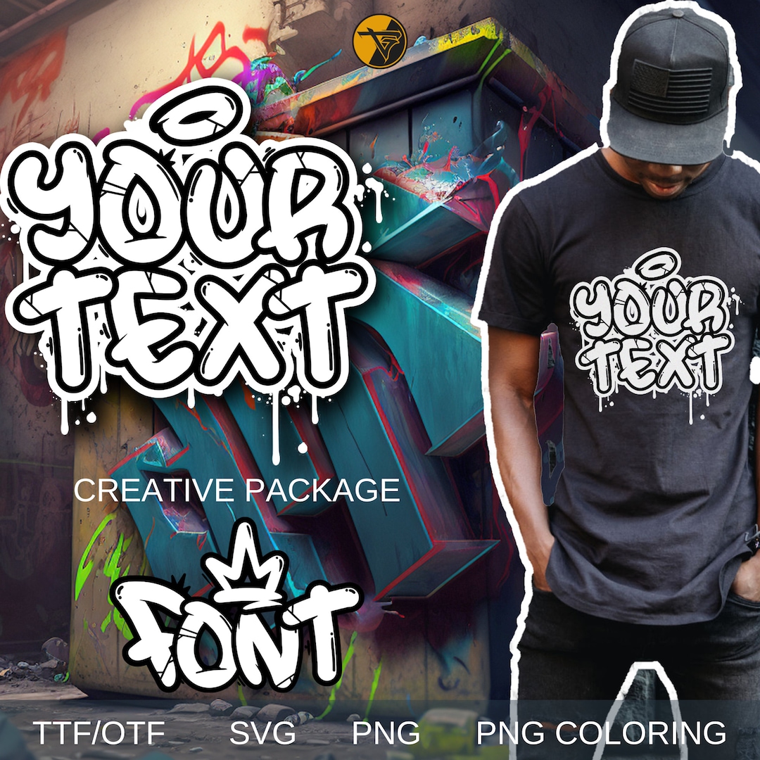 Bubble Graffiti Font Svg/ttf/png,graffitiletters,graffiti Numbers ...