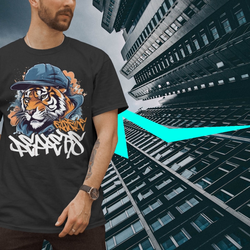 Urban Sublimation Design,animal Clipart With Splashes of Color ...