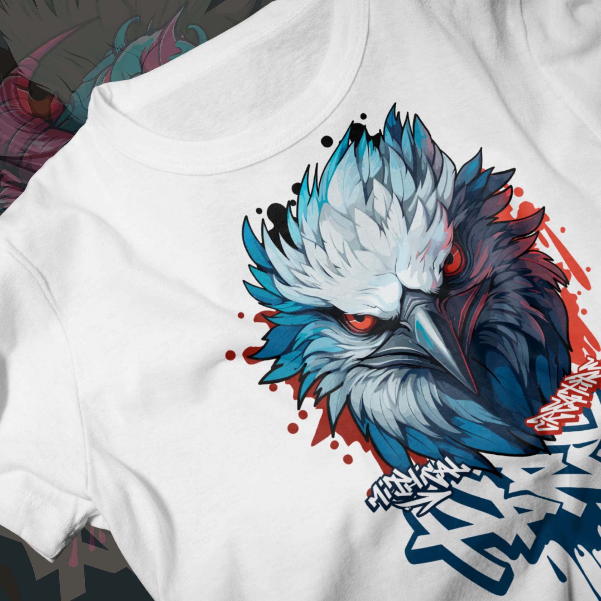 Urban Sublimation Design,animal Clipart With Splashes of Color ...