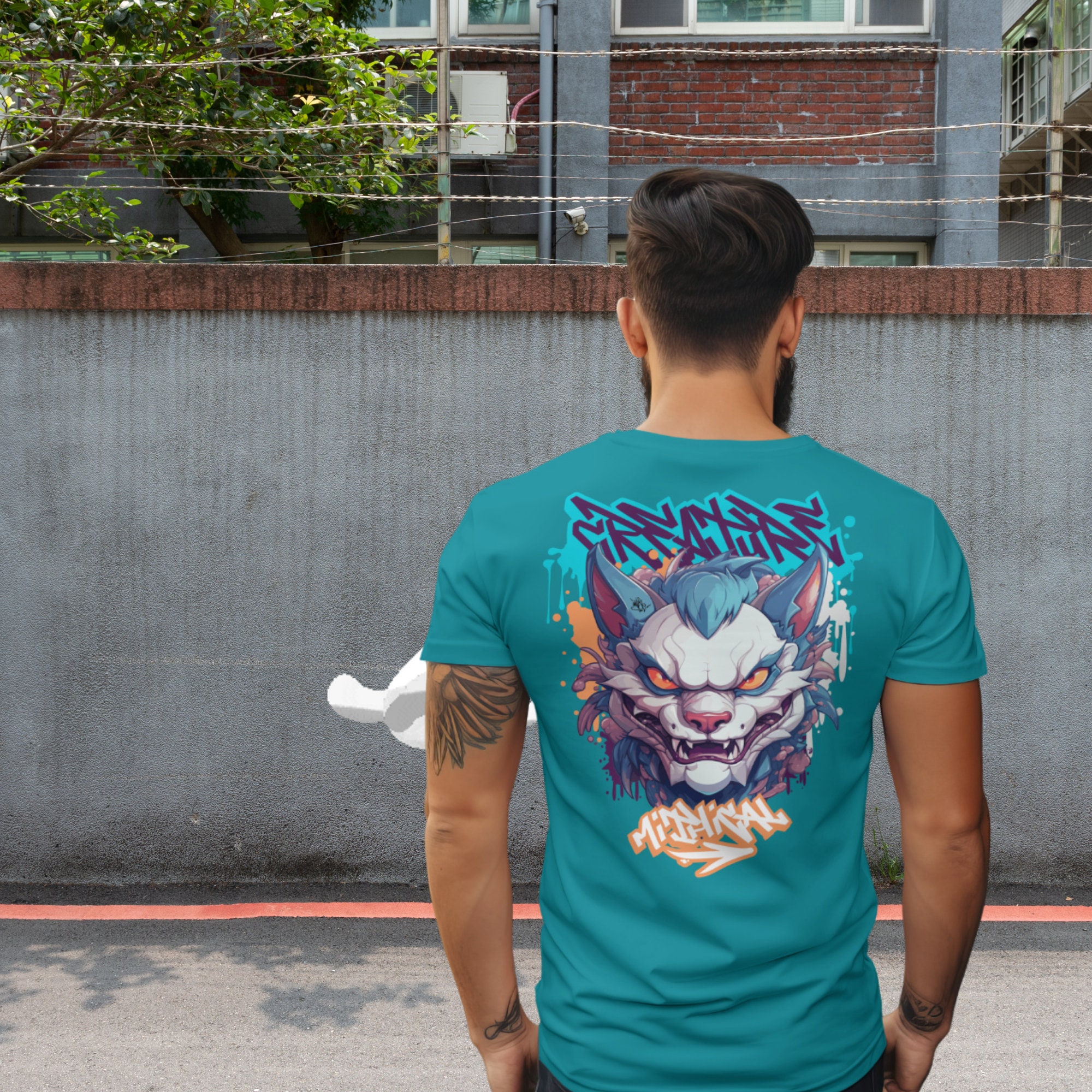 Urban Sublimation Design,animal Clipart With Splashes of Color ...