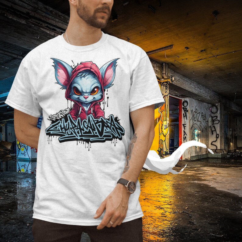 Urban Sublimation Design,animal Clipart With Splashes of Color ...