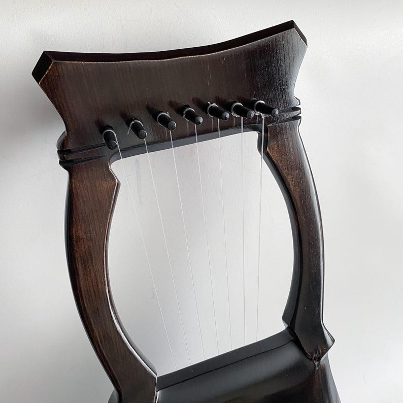 Kravik Lyre: Engraved 7-string Spruce Instrument With Case Option - Etsy