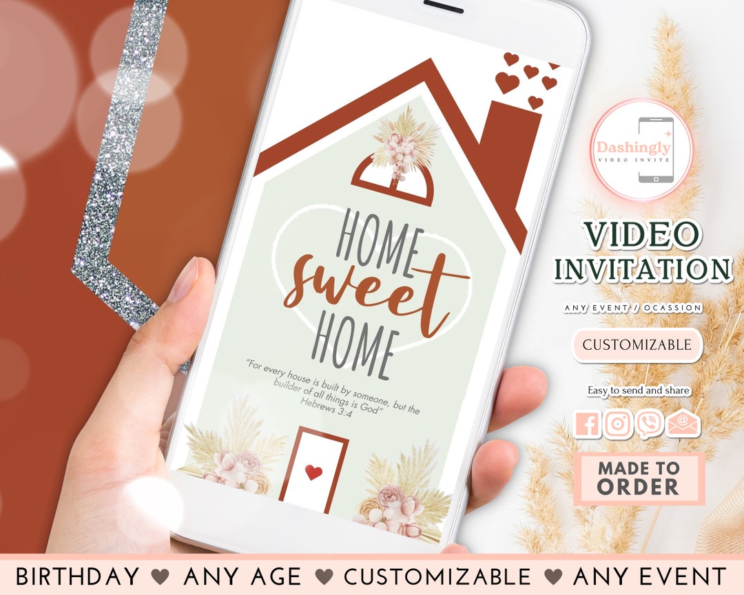 House Warming Invitation Video Invitation New Home Sweet Home ...