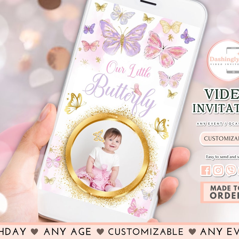 Butterfly Invitation - Etsy