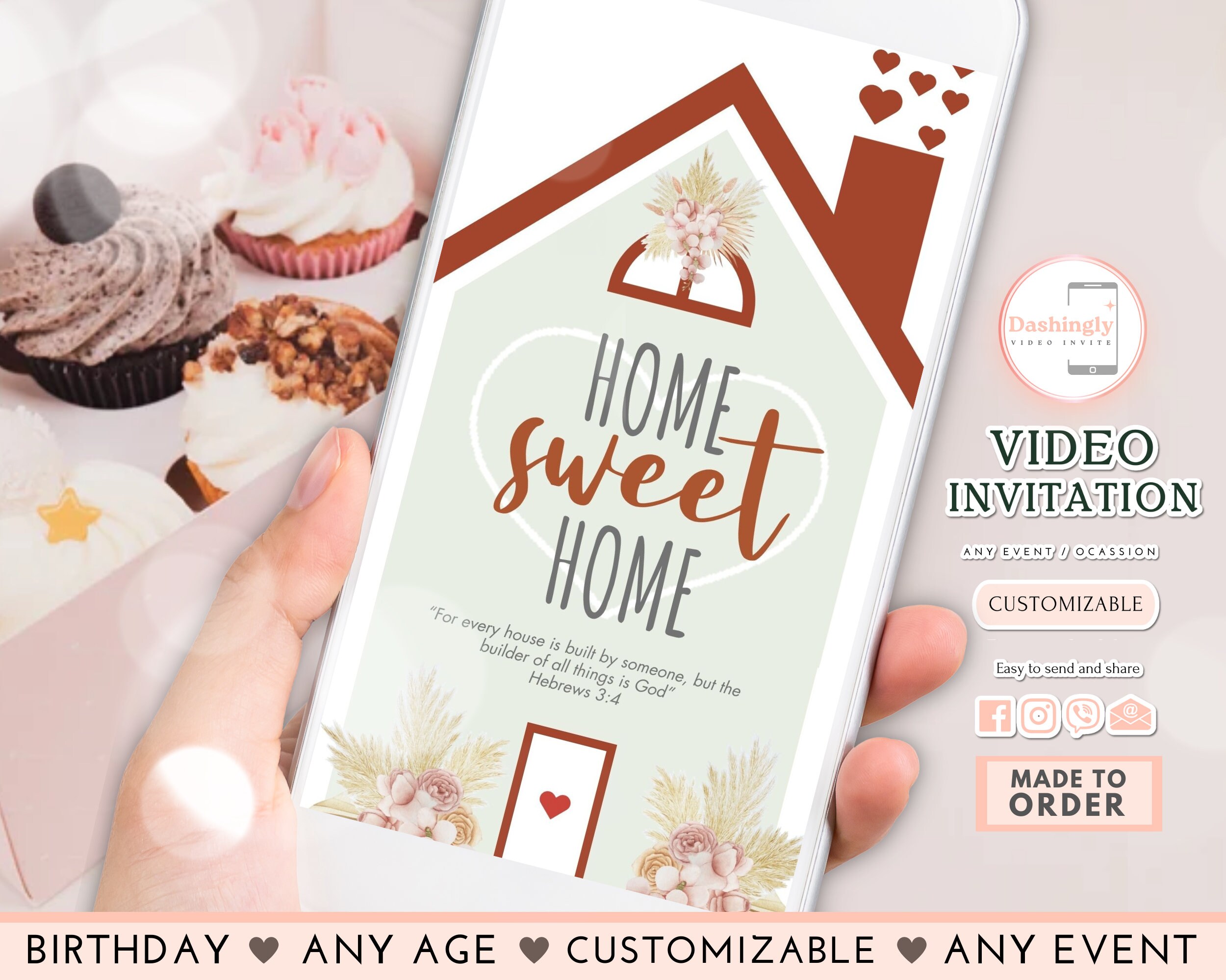 House Warming Invitation Video Invitation New Home Sweet Home ...
